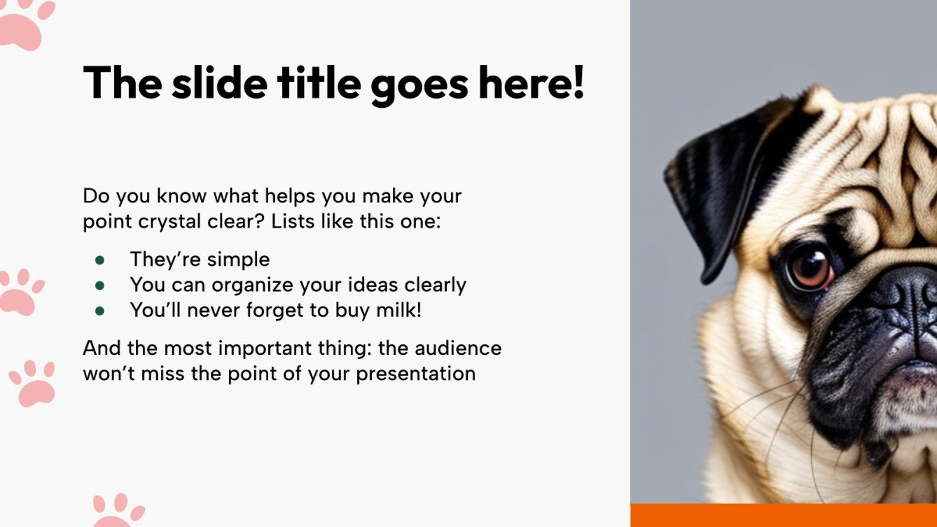 Cuidados para pugs | Google Slides y PowerPoint