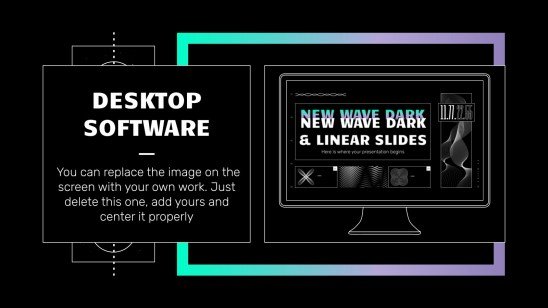 Novas ondas escuras e lineares | Modelo do Google Slides e PPT