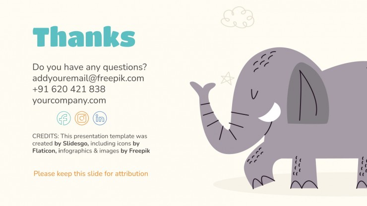 Save the Elephant Day | Google Slides and PowerPoint template