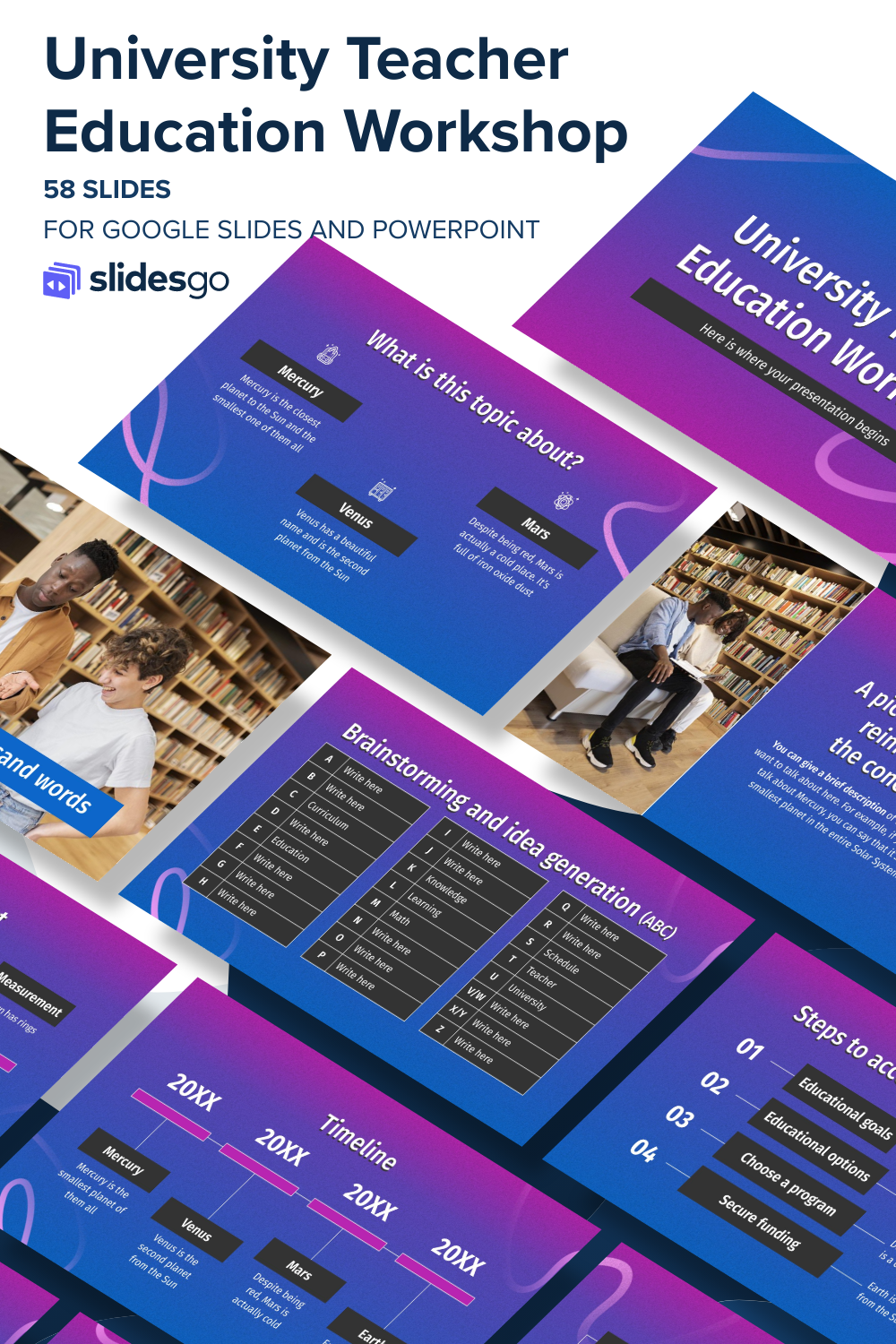 University Teacher Education Workshop | Google Slides & PPT