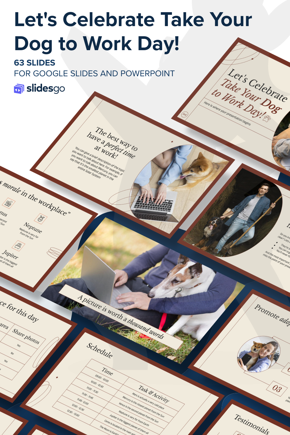 Let's Celebrate Take Your Dog to Work Day! | Google Slides