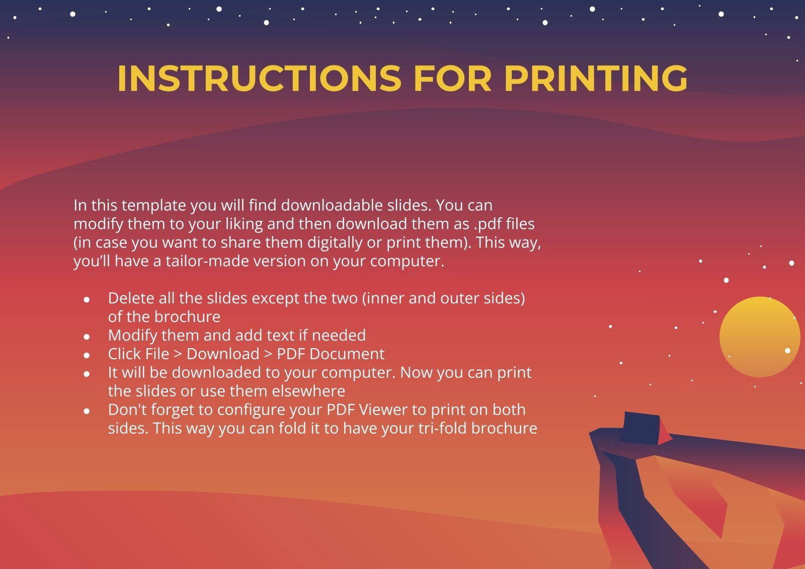 Camping Adventure Business Brochure | Google Slides