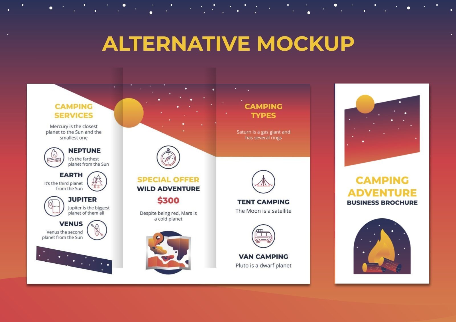 Camping Adventure Business Brochure | Google Slides