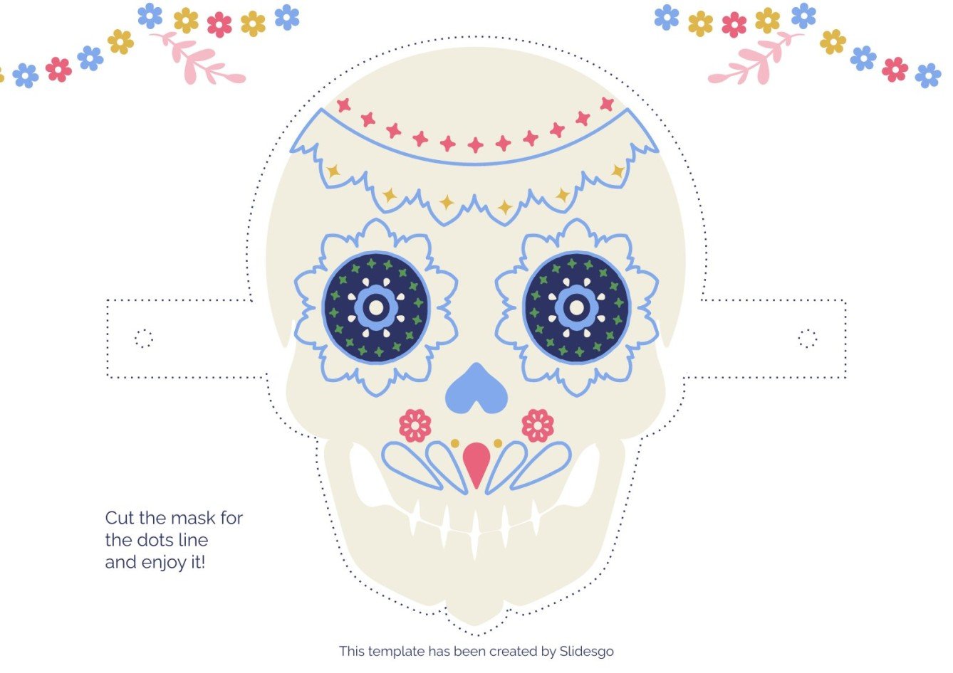 Printable Masks for the Mexican Day of the Dead for Elementary