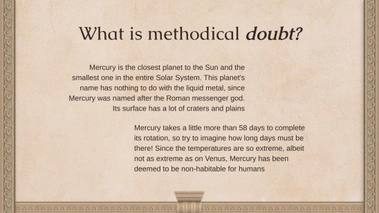 Philosophy Major for College: Methodical Doubt
