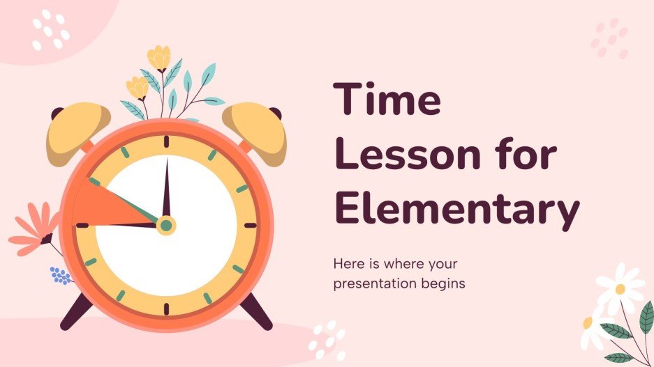 Time Lesson for Elementary | Google Slides & PPT