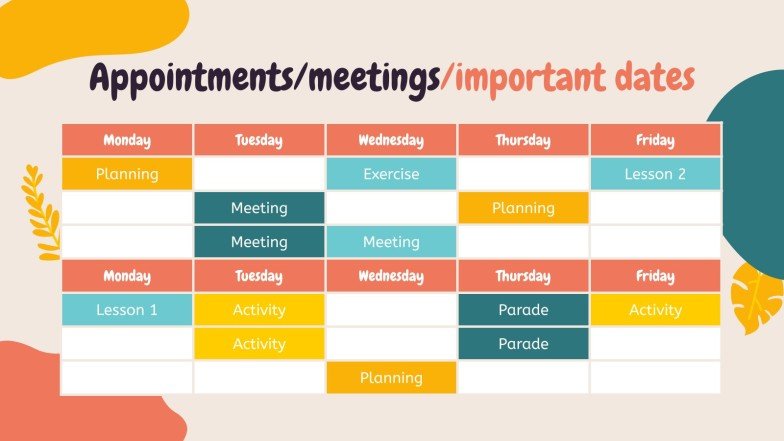 Teacher Planner | Google Slides & PowerPoint template