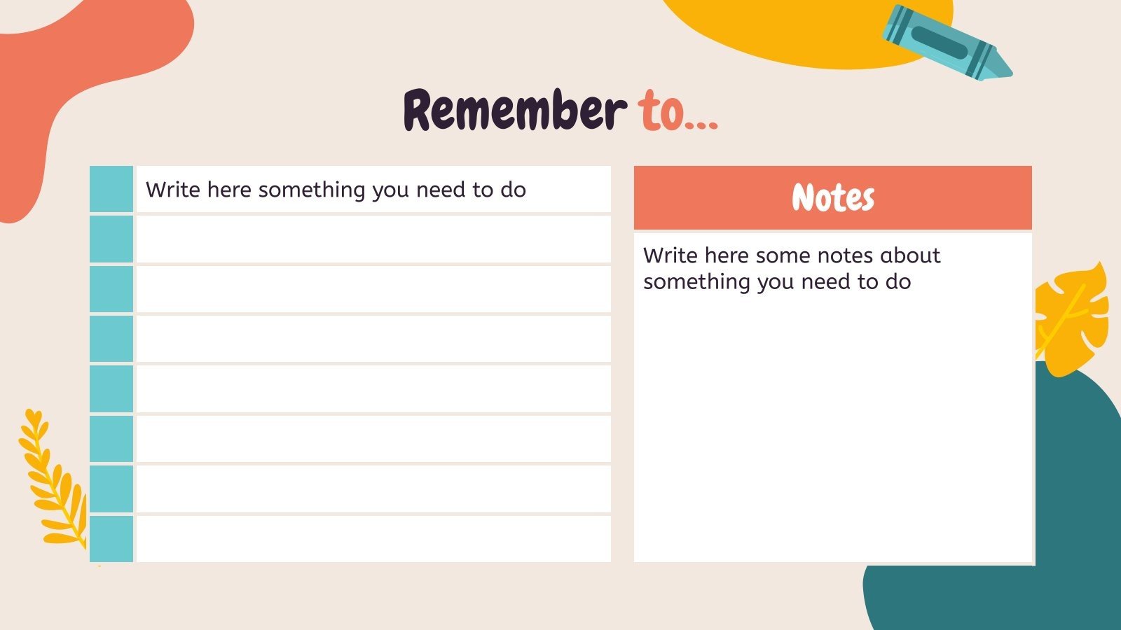 Teacher Planner | Google Slides & PowerPoint template