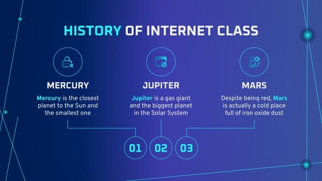 History of Internet Class for College Infographics