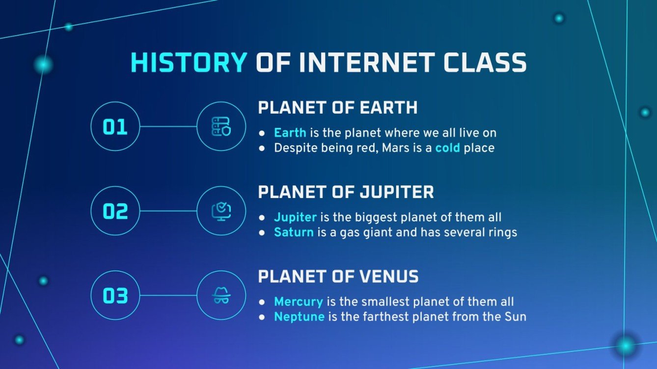 History of Internet Class for College Infographics