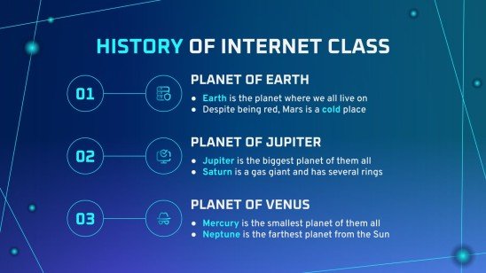 History of Internet Class for College Infographics