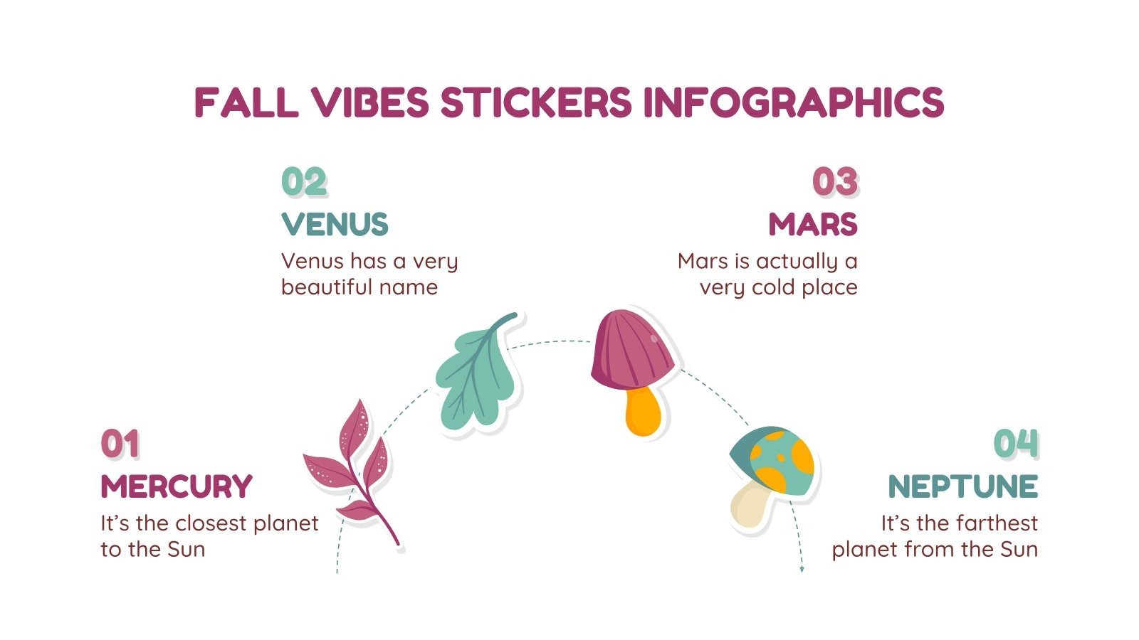 Fall Vibes Stickers Infographics | Google Slides & PPT