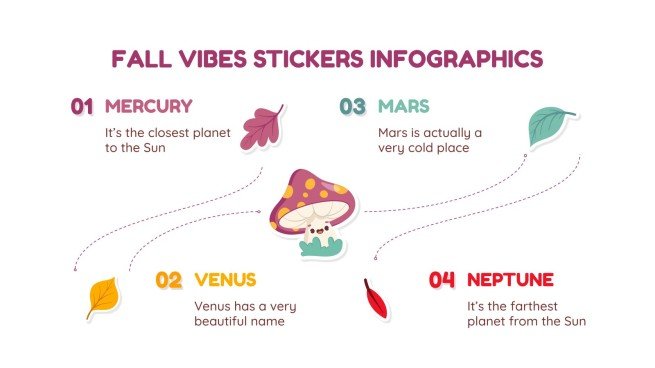 Fall Vibes Stickers Infographics | Google Slides & PPT