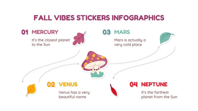 Fall Vibes Stickers Infographics | Google Slides & PPT