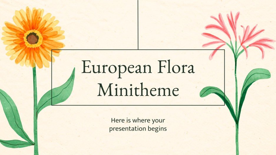 European Flora Minitheme | Google Slides & PowerPoint