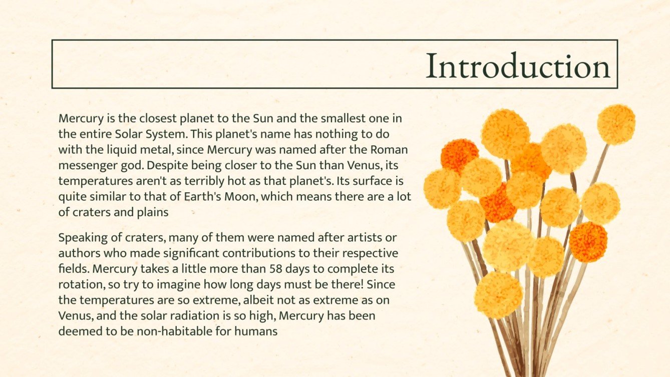 European Flora Minitheme | Google Slides & PowerPoint