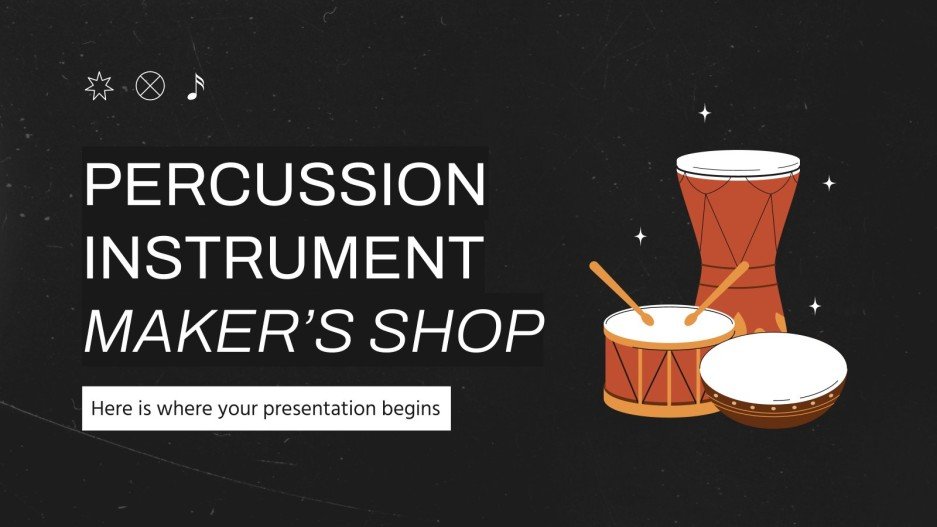 Percussion Instrument Maker's Shop | Google Slides & PPT