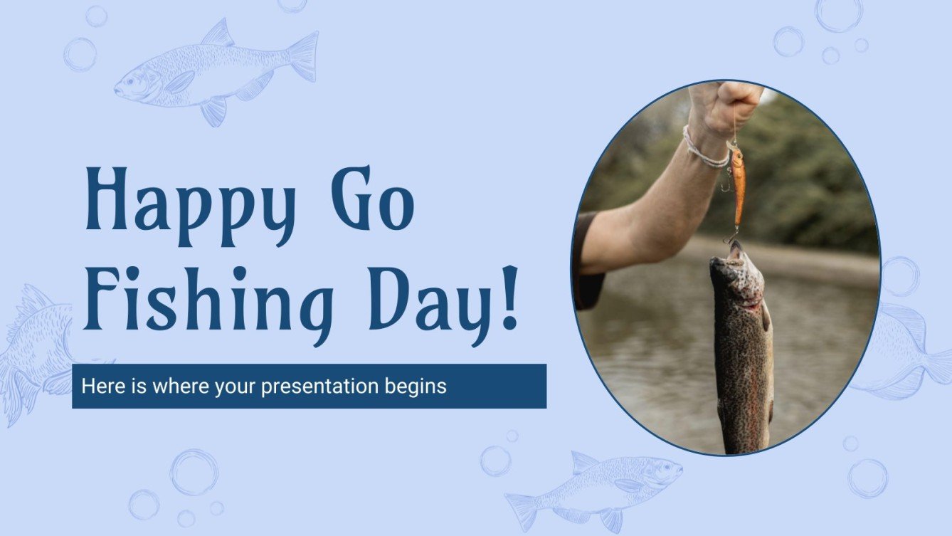 Happy Go Fishing Day! | Google Slides & PowerPoint