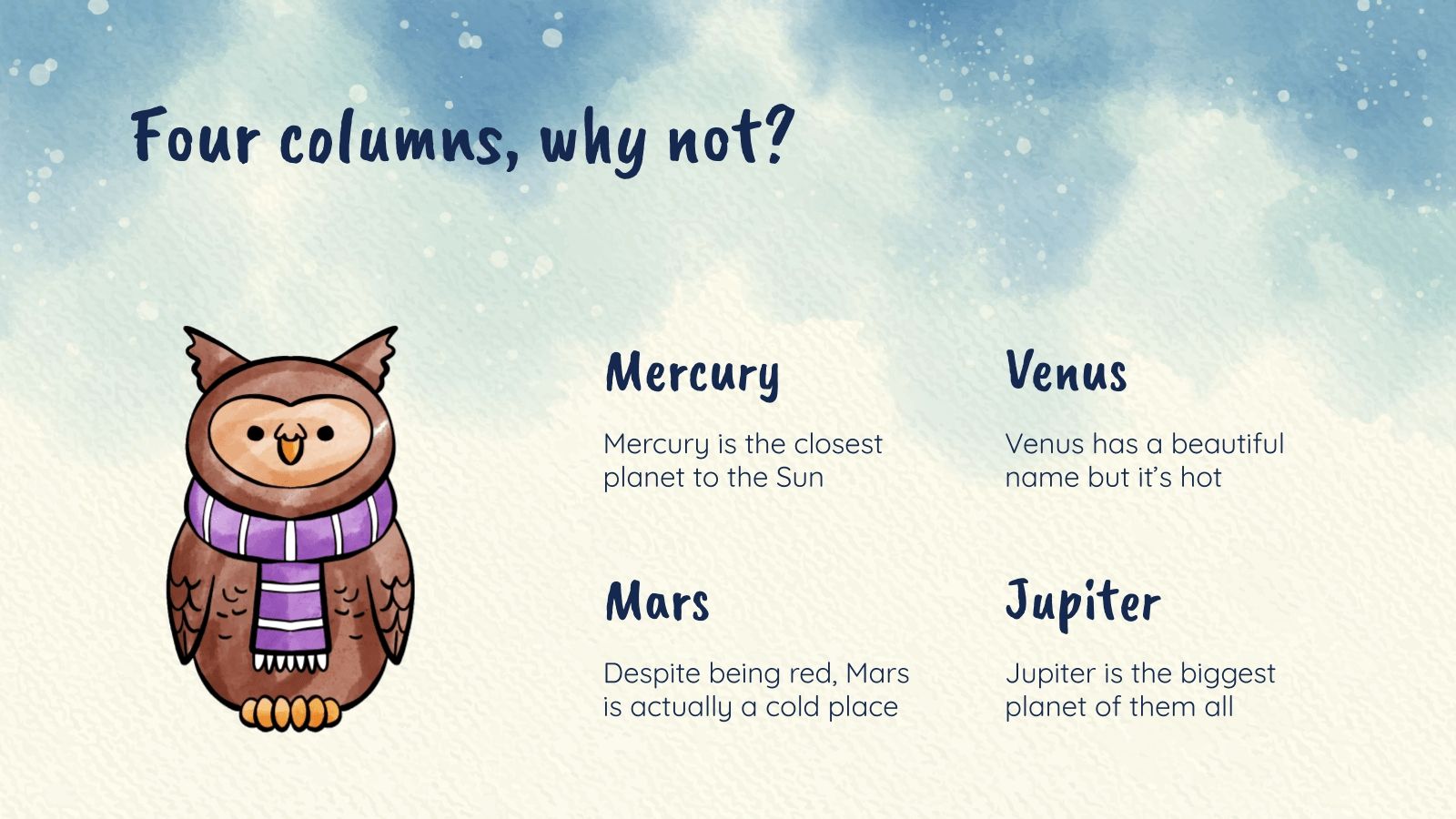 Cute winter animals | Google Slides & PPT theme