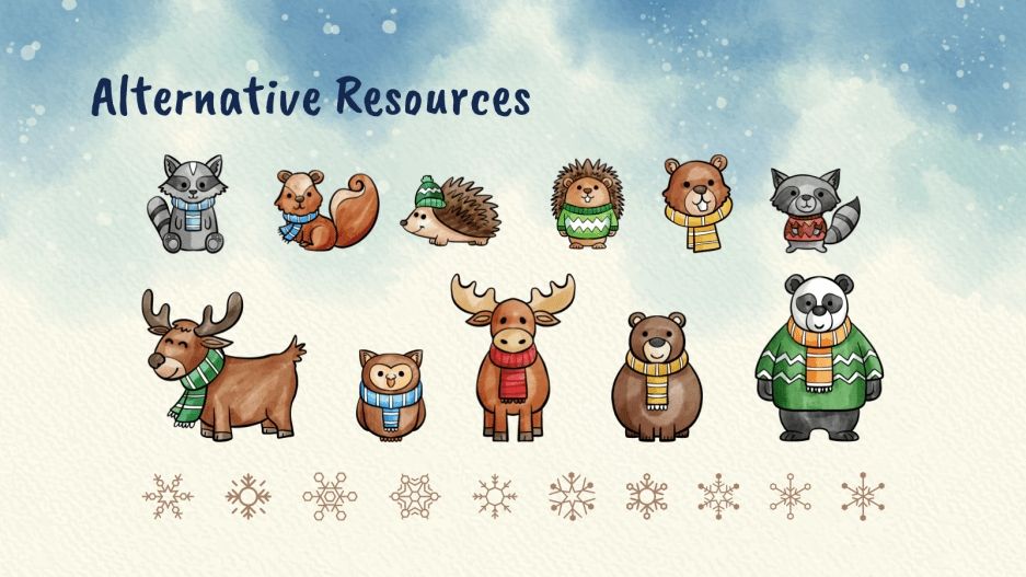 Cute winter animals | Google Slides & PPT theme