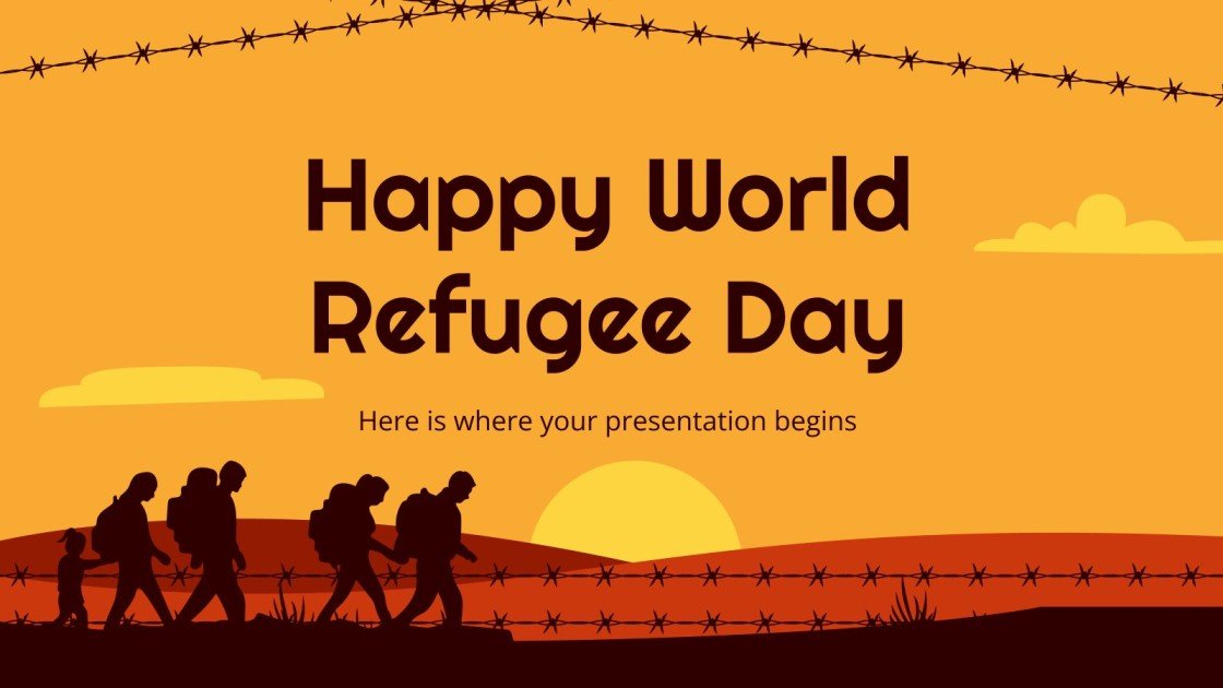 Free Google Slides & PowerPoint templates about refugees