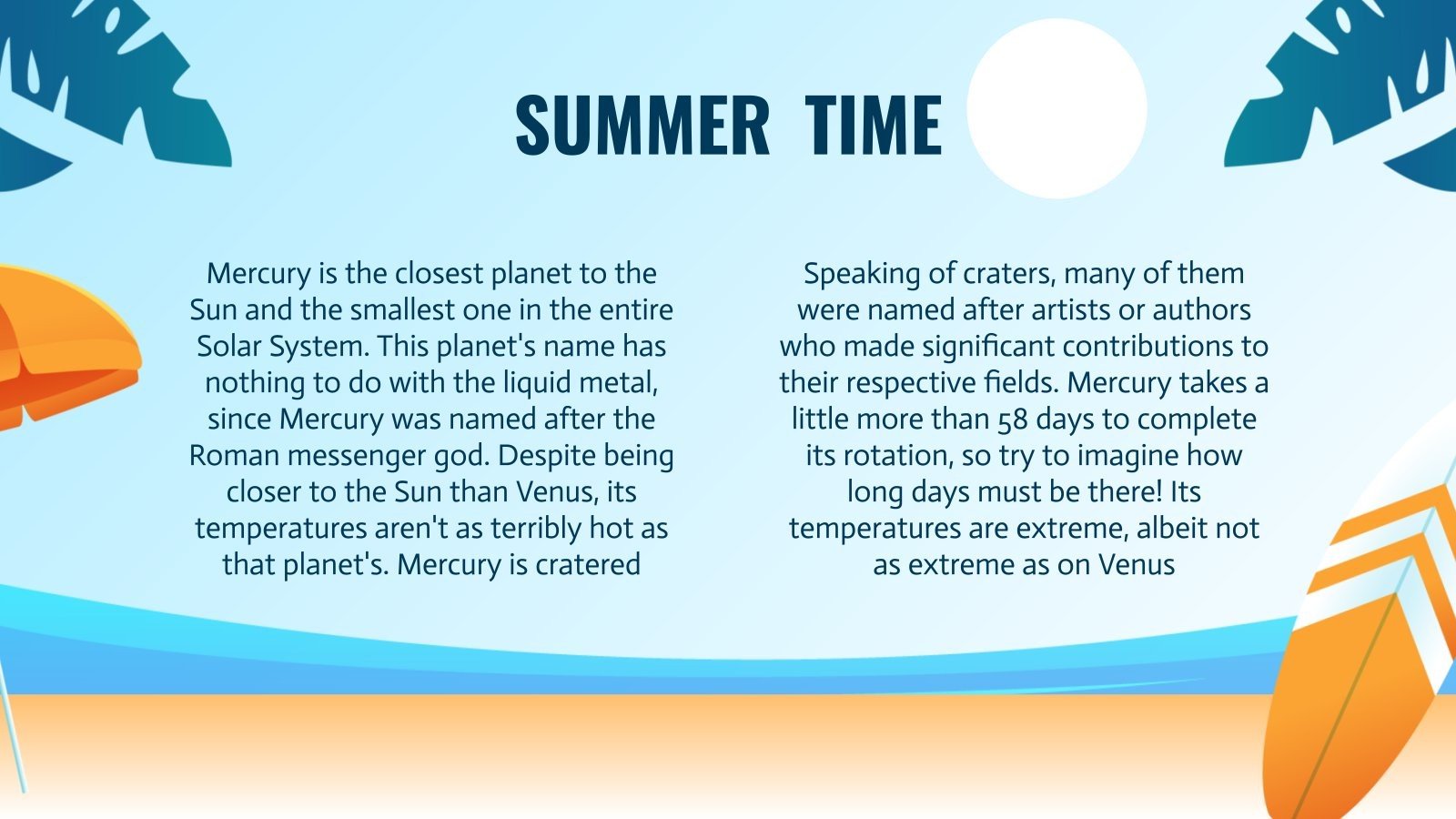 Summer Time | Google Slides & PowerPoint
