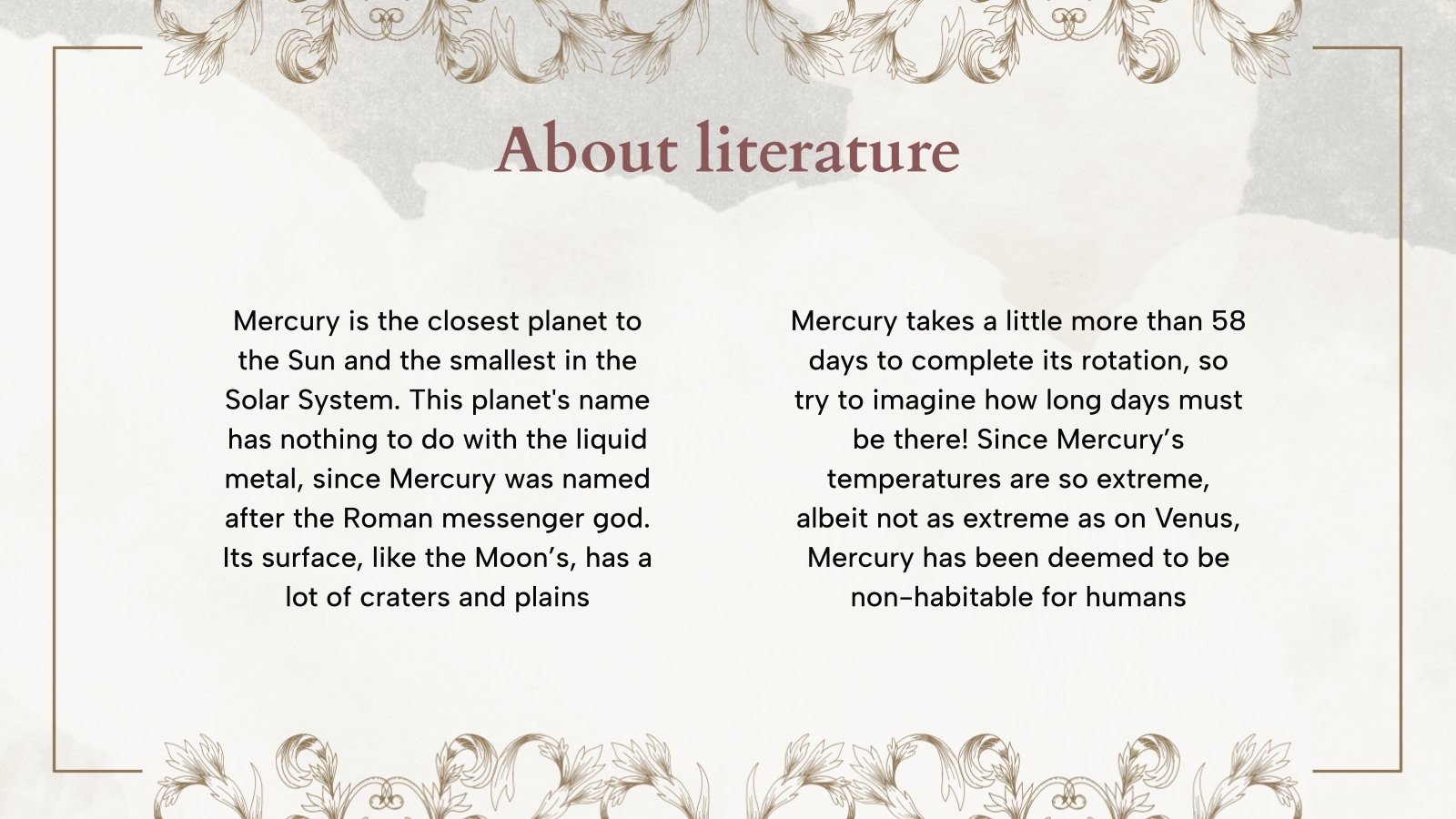 Literature 101 | Google Slides and PowerPoint