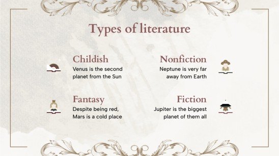 Literature 101 | Google Slides and PowerPoint Literature 101 | Google Slides and PowerPoint