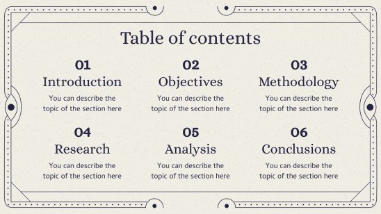 Master Degree Final Year Project | Google Slides & PPT