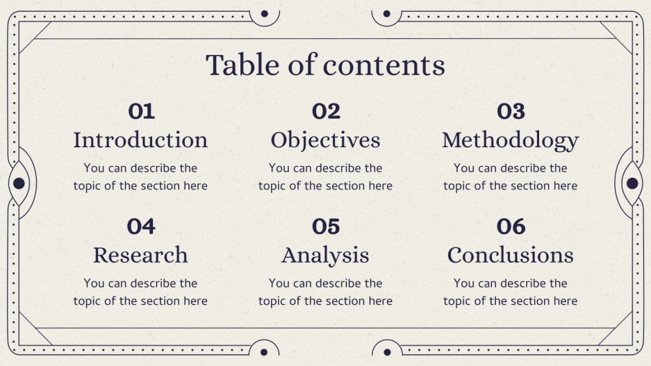 Master Degree Final Year Project | Google Slides & PPT