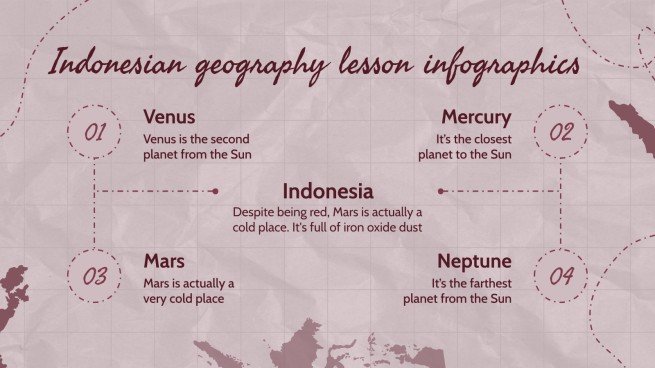 Vintage Style Indonesian Geography Lesson Infographics