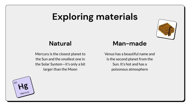 Science for Elementary: Natural and Man-Made Materials