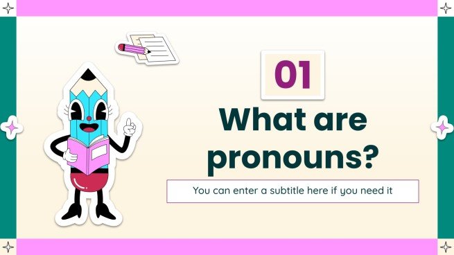 Language Arts Subject for Elementary: Pronouns