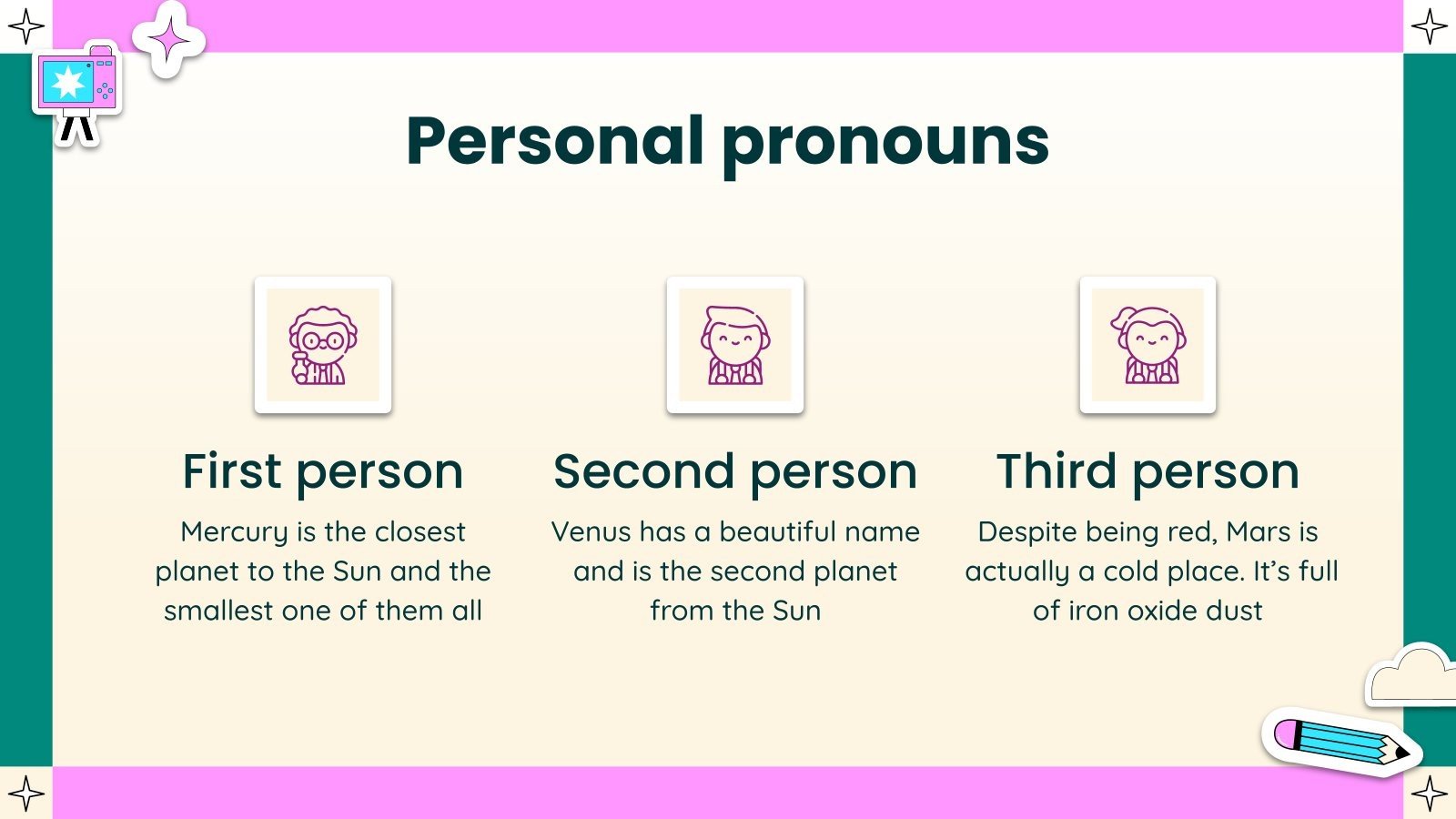 Language Arts Subject for Elementary: Pronouns