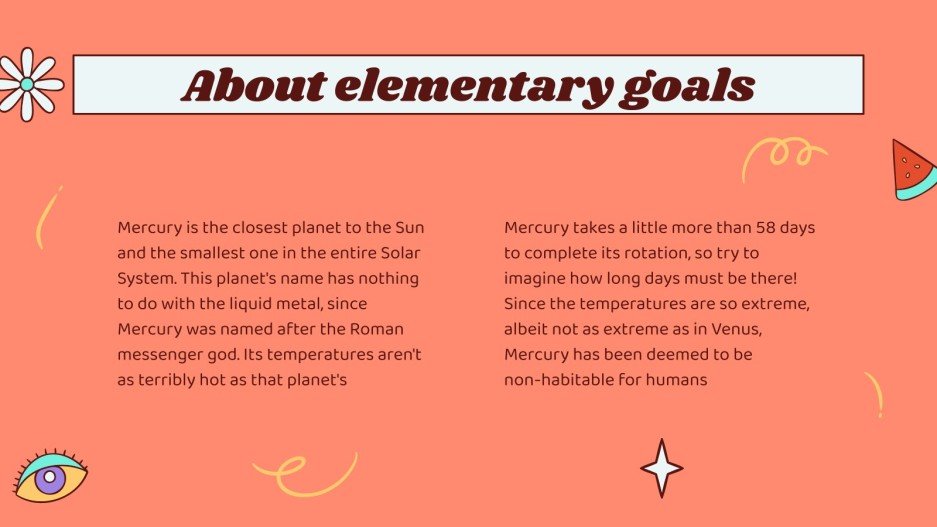 Elementary Goals | Google Slides & PPT