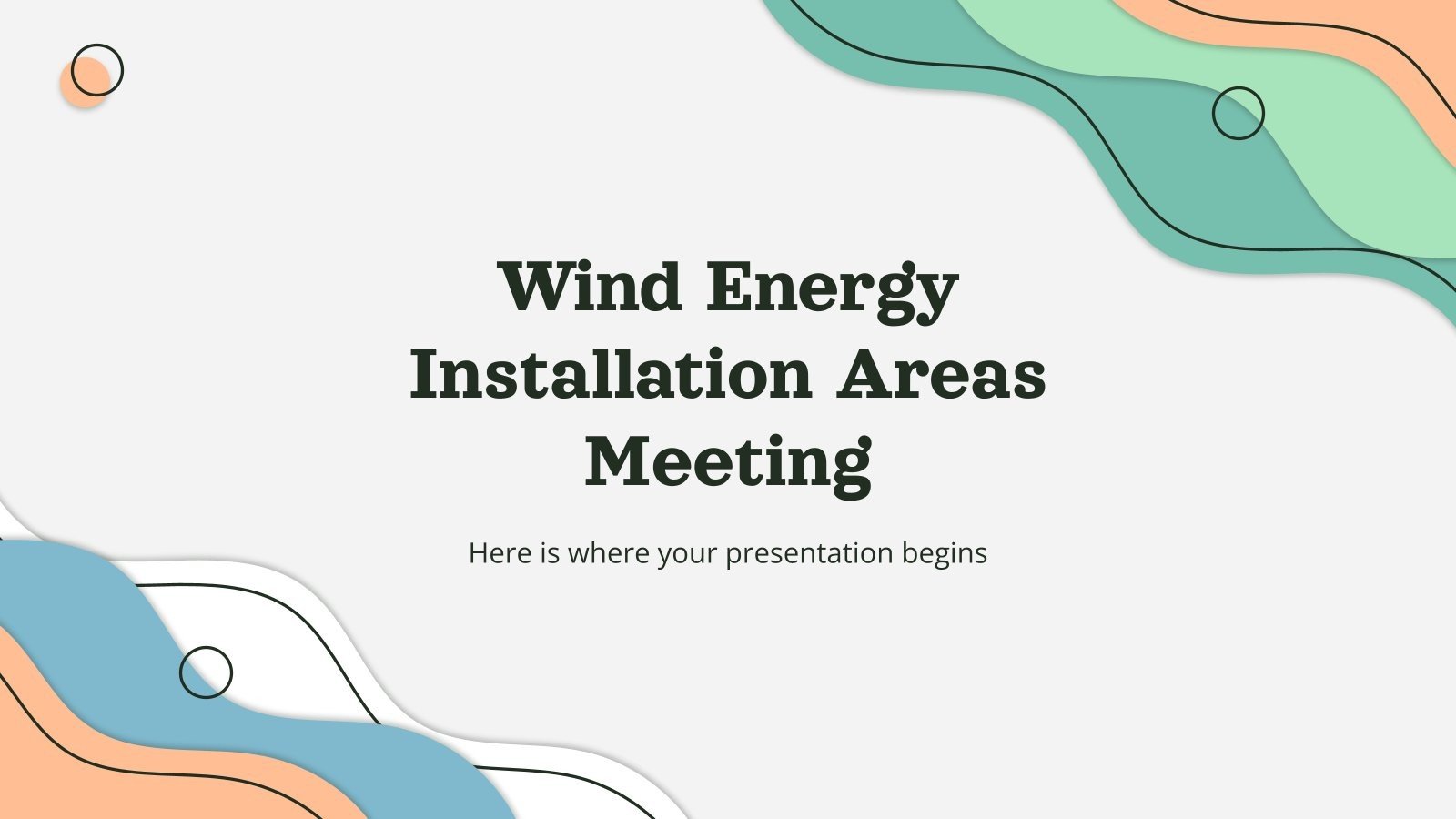 Wind Energy Installation Areas Meeting | Google Slides & PPT