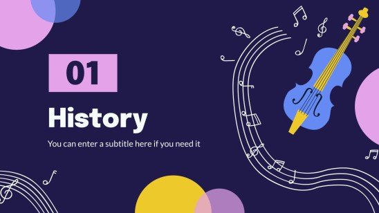 Music Subject for Pre-K: The Violin | Google Slides & PPT