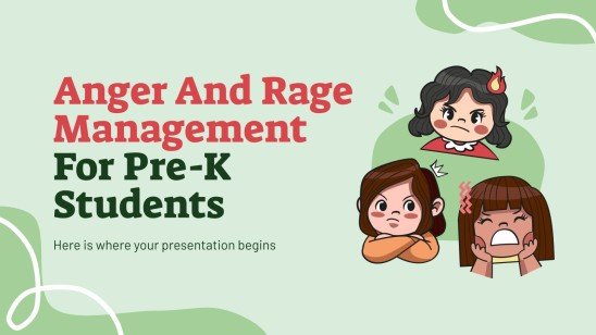 Anger and Rage Management for Pre-K Students | Google Slides