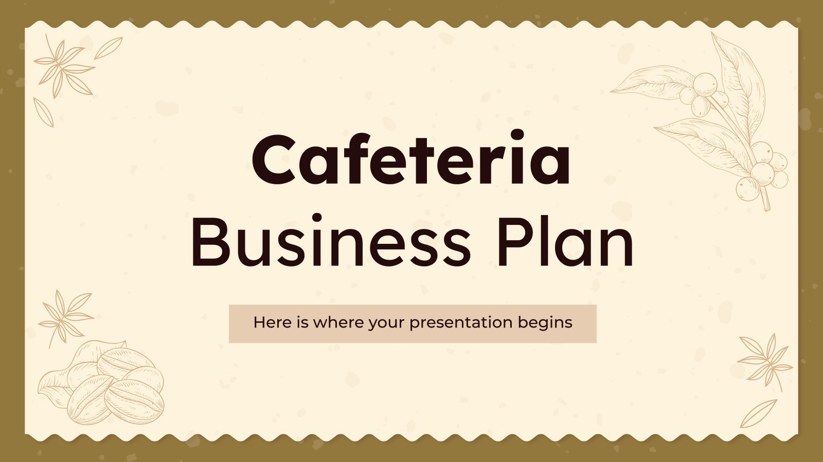 Cafeteria Business Plan | Google Slides & PPT