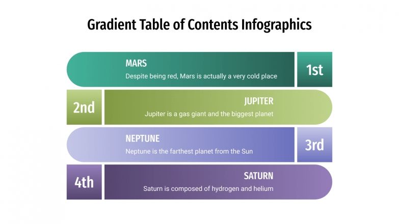 Gradient Table of Contents for Google Slides & PowerPoint
