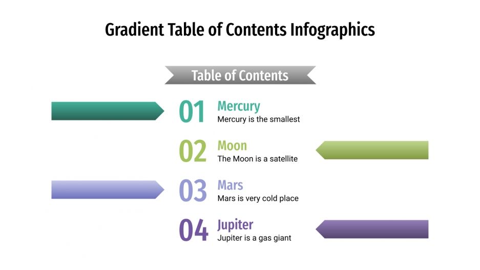 Índices con degradados | Tema de Google Slides y PowerPoint