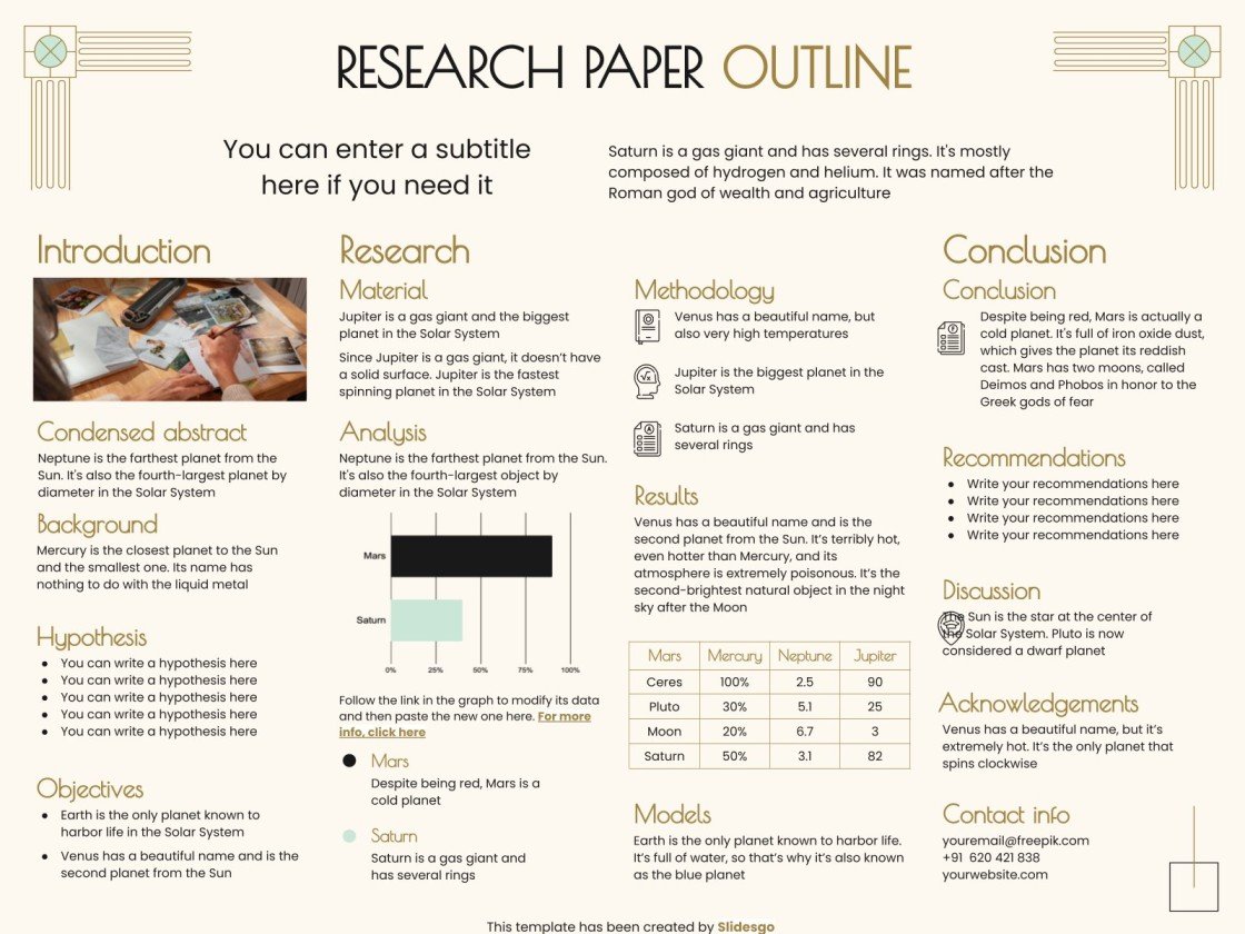 Research Paper Outline | Google Slides & PPT