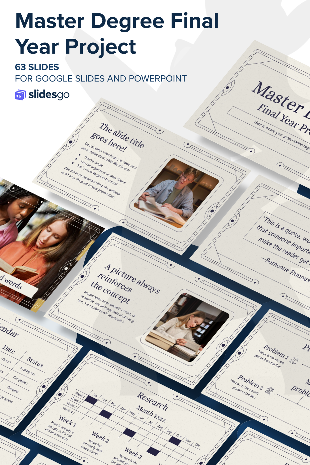 Master Degree Final Year Project | Google Slides & PPT