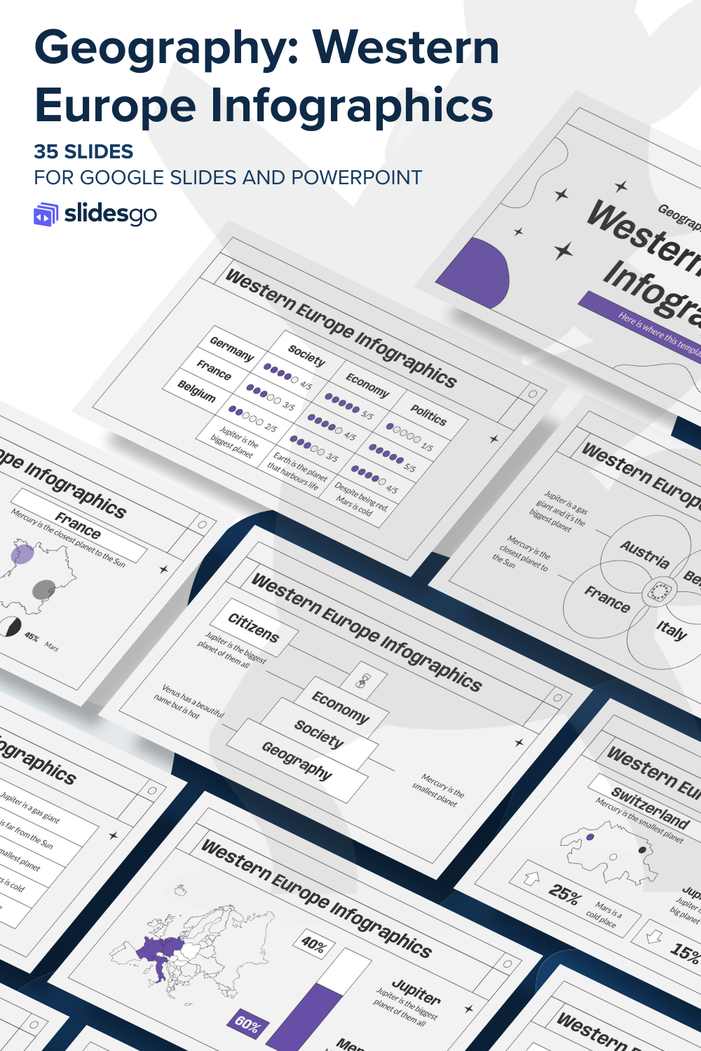 Geography Lesson: Western Europe Infographics