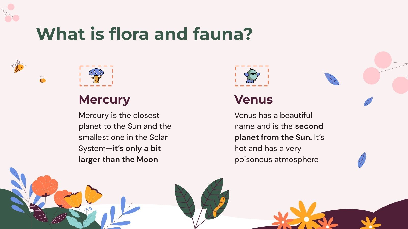 Garden's Flora & Fauna Lesson | Google Slides & PowerPoint