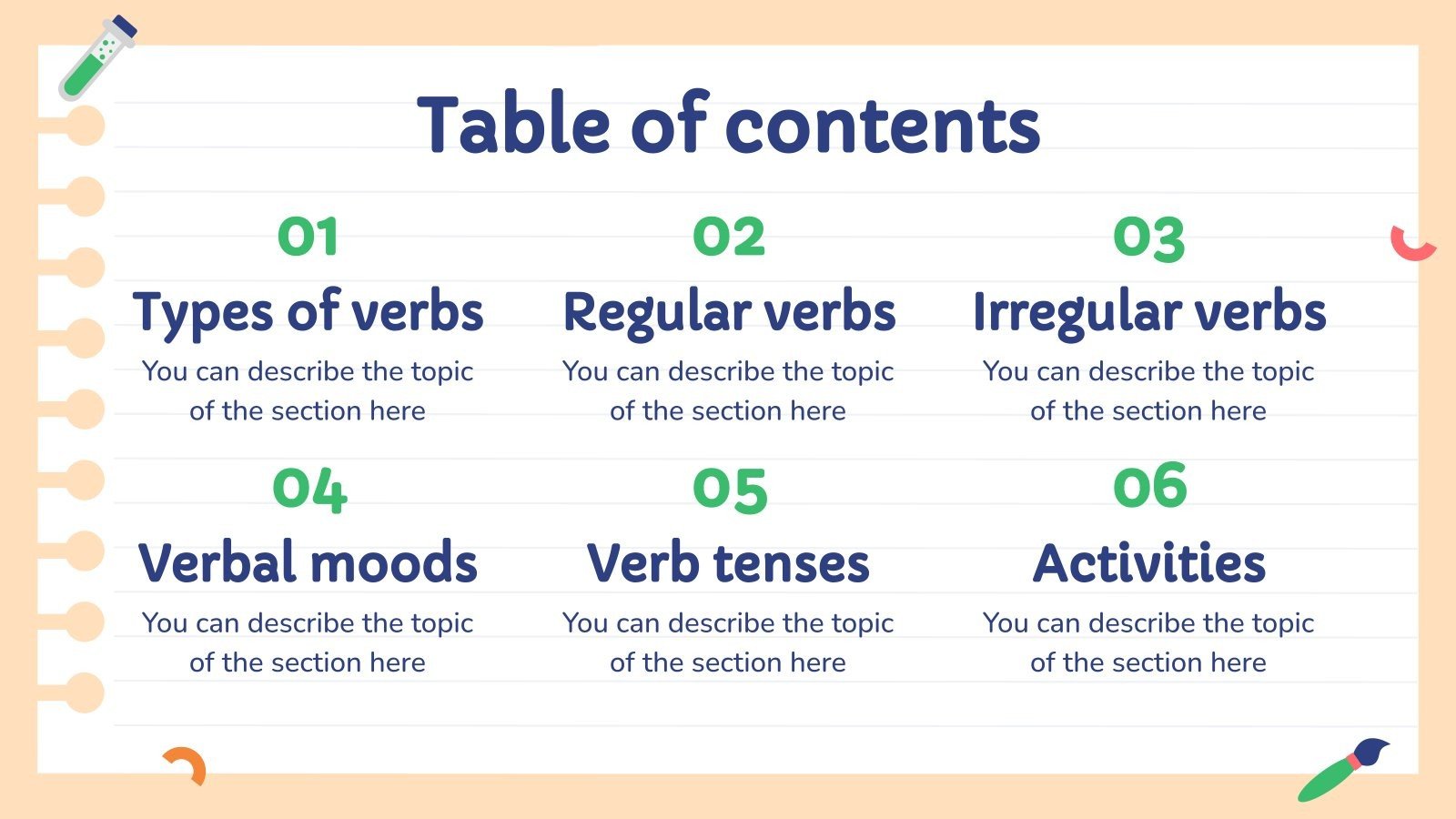 Verbs - English Grammar Lesson 2 | Google Slides & PPT