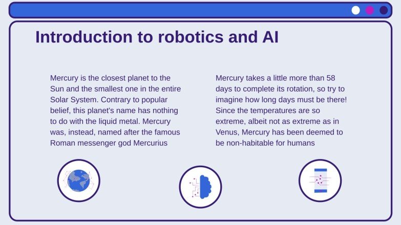Robotics and Artificial Intelligence Lesson | Google Slides