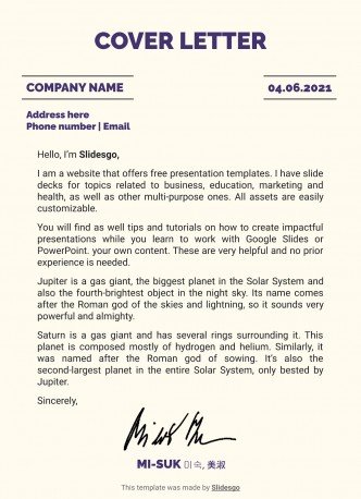 Korean Style Professional CV | Google Slides & PPT theme