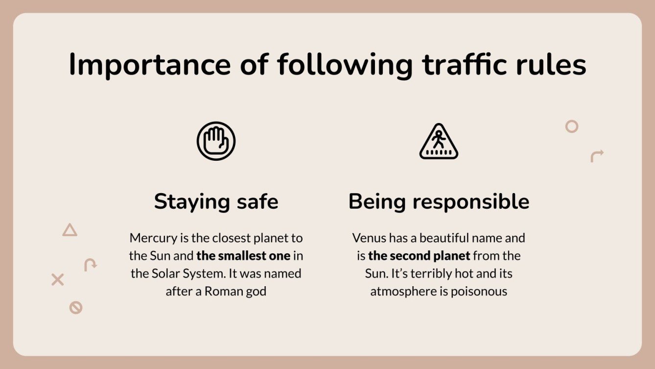 Traffic Signs and Rules Lesson for Elementary