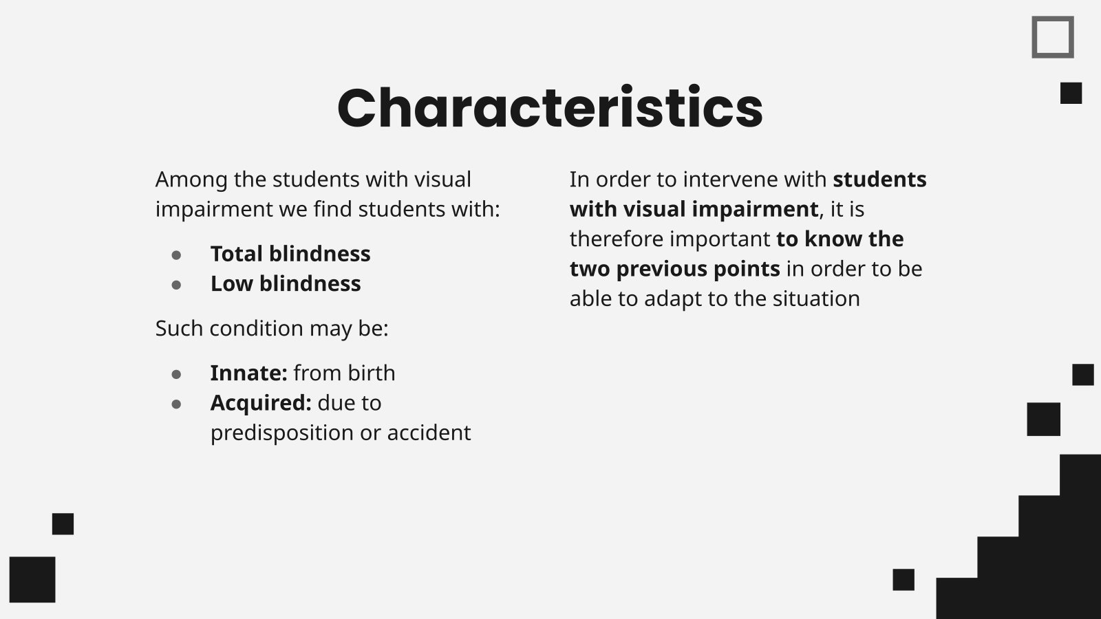 Students with Visual Impairment | Google Slides & PowerPoint